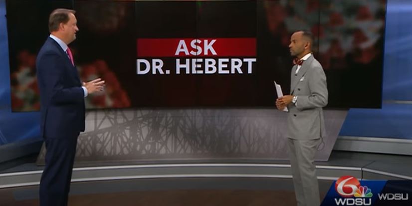 LCMC Health CEO Greg Feirn speaks to WDSU Medical Editor Corey Herbert ...