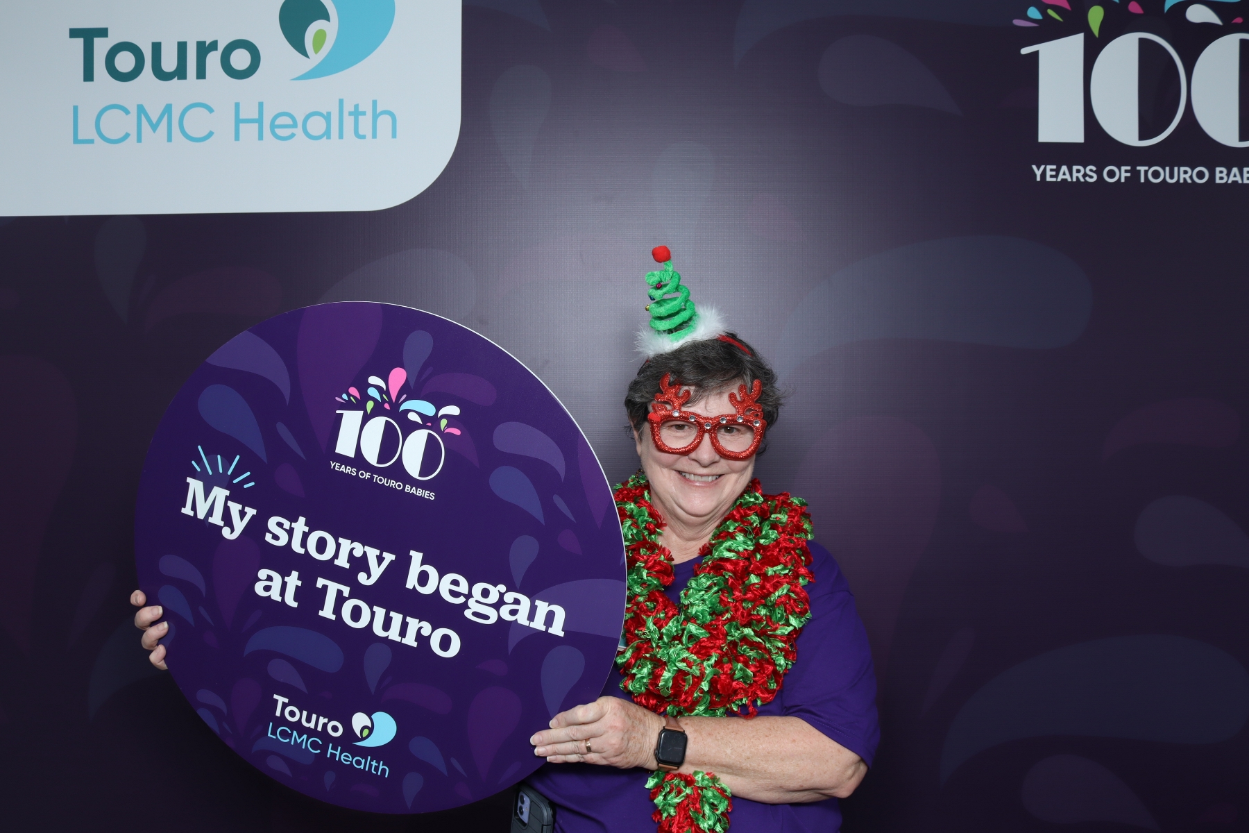 Touro's Centennial Celebration Photobooth | LCMC Health