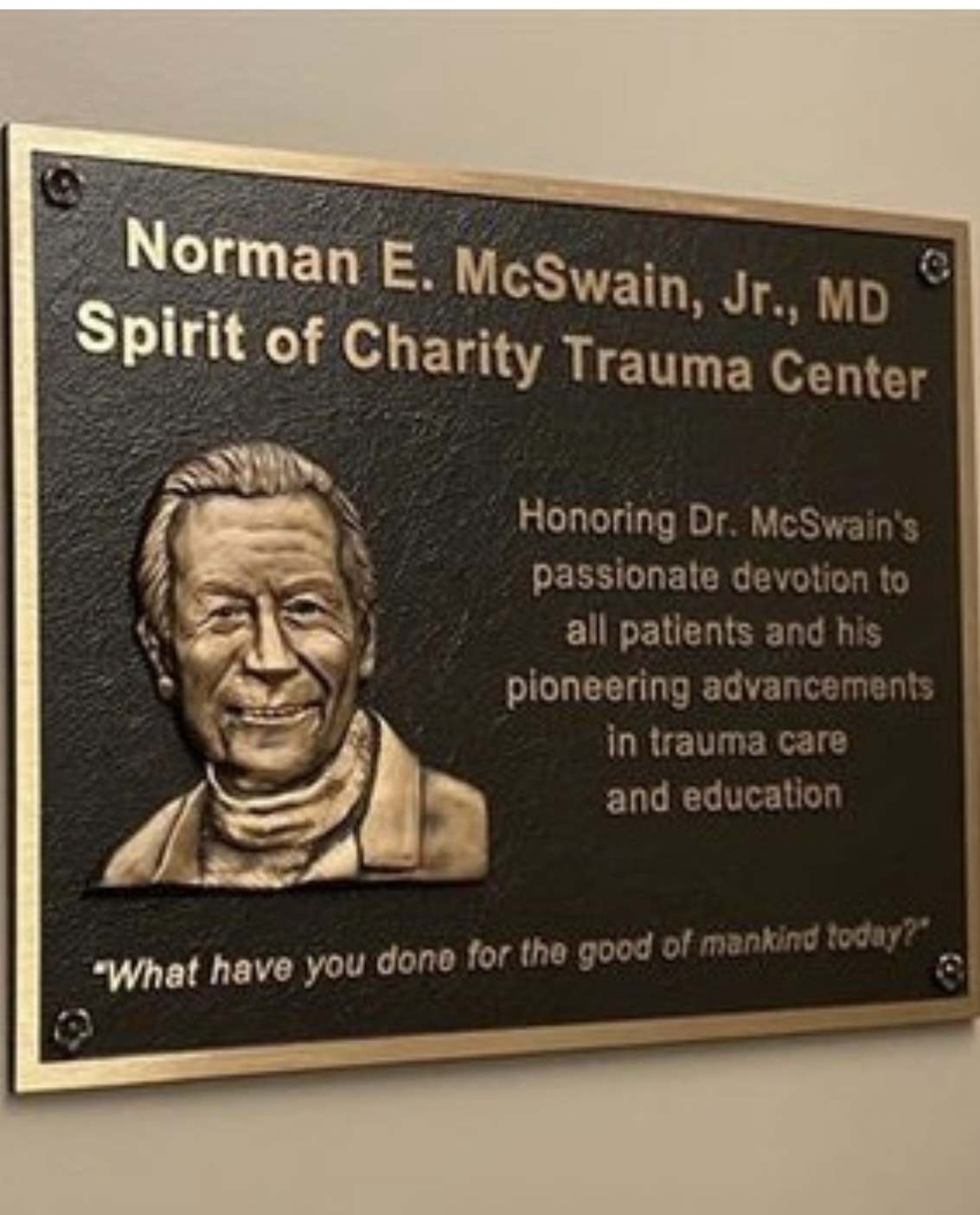 Celebrating a legacy: Dr. Norman E. McSwain, Jr. and the birth of ...