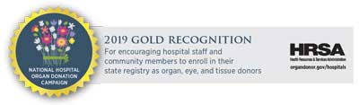 Lakeview Regional recognized for organ donation awareness and promotion